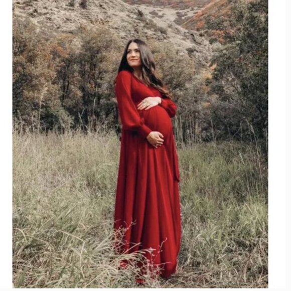 Baltic Born | Dresses | Baltic Born Lydia Chiffon Maxi Dress Burgundy X ...